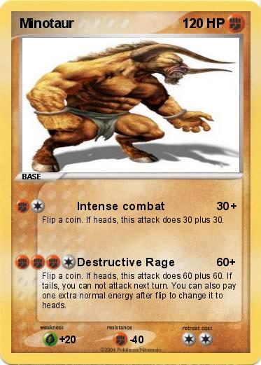 Pokémon Minotaur 1 1 - Intense combat - My Pokemon Card