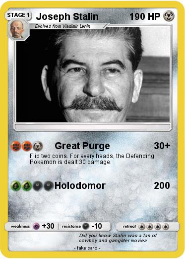 Pokémon Joseph Stalin 131 131 - Great Purge - My Pokemon Card
