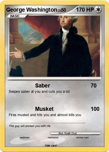 Pokémon George Washington 438 438 - Saber - My Pokemon Card