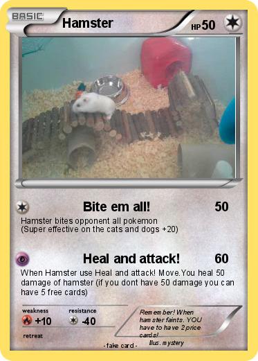Pokémon Hamster 555 555 - Bite em all! - My Pokemon Card