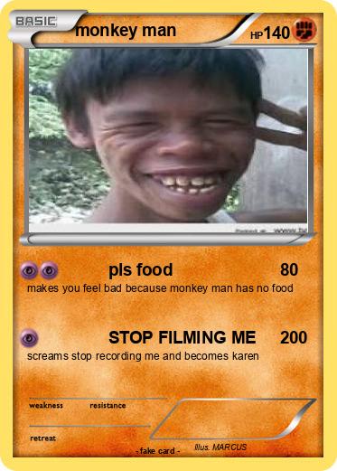Pokémon monkey man 126 126 - pls food - My Pokemon Card