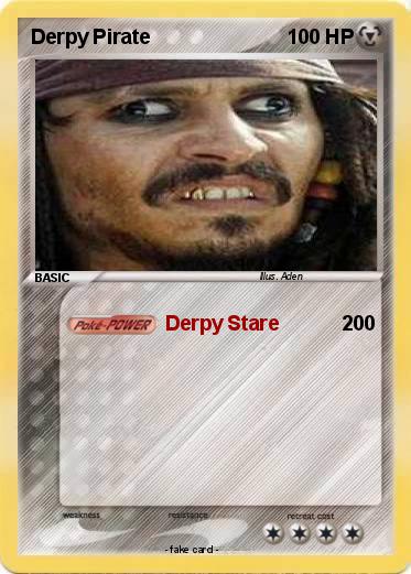Pokémon Derpy Pirate - Derpy Stare - My Pokemon Card