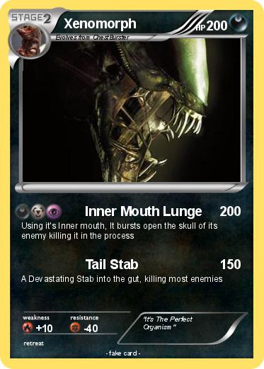 Pokémon Xenomorph 177 177 - Inner Mouth Lunge - My Pokemon Card