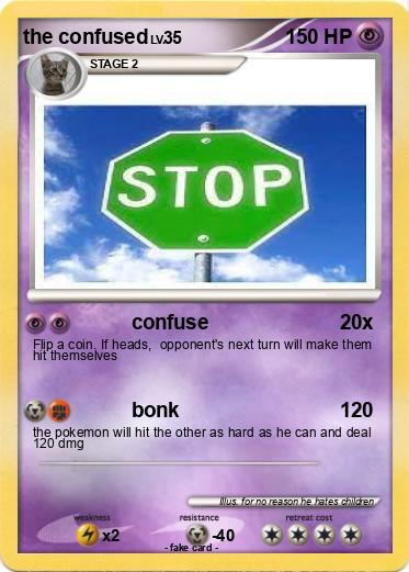 Pokémon the confused - confuse - My Pokemon Card