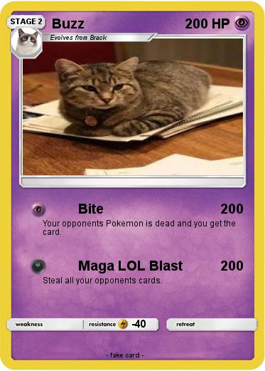 Pokémon Buzz 332 332 - Bite - My Pokemon Card