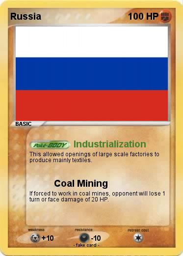 Pokémon Russia 118 118 - Industrialization - My Pokemon Card