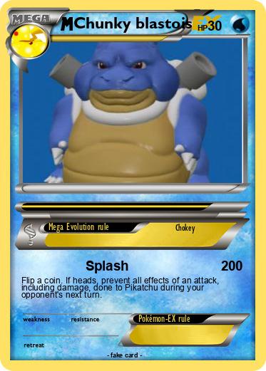 Pokémon Chunky blastois - Splash - My Pokemon Card