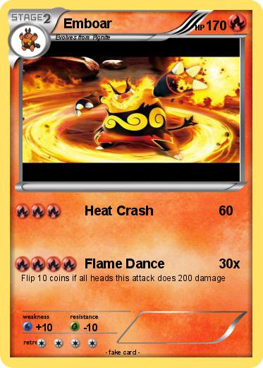 Pokémon Emboar 1430 1430 - Heat Crash - My Pokemon Card