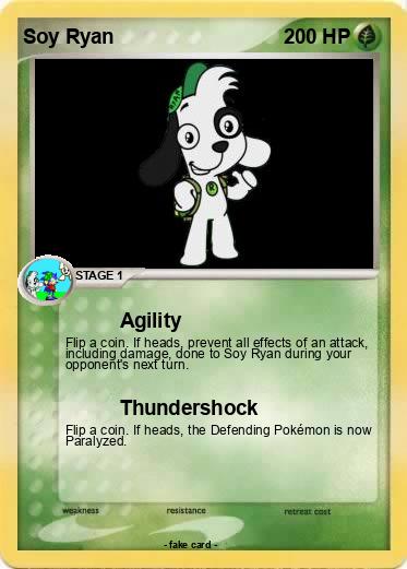 Pokémon Soy Ryan - Agility - My Pokemon Card