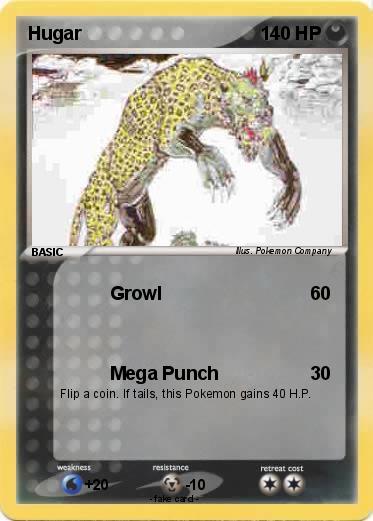 Pokémon Hugar 1 1 - Growl - My Pokemon Card