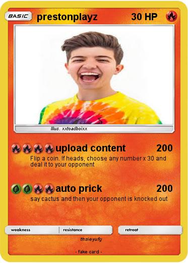 Pokémon prestonplayz 52 52 - upload content - My Pokemon Card