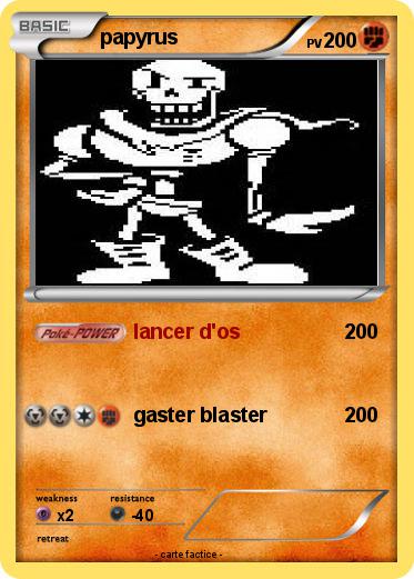 Pokémon papyrus 104 104 - lancer d'os - Ma carte Pokémon