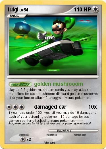 Pokémon luigi 993 993 - golden mushrooom - My Pokemon Card