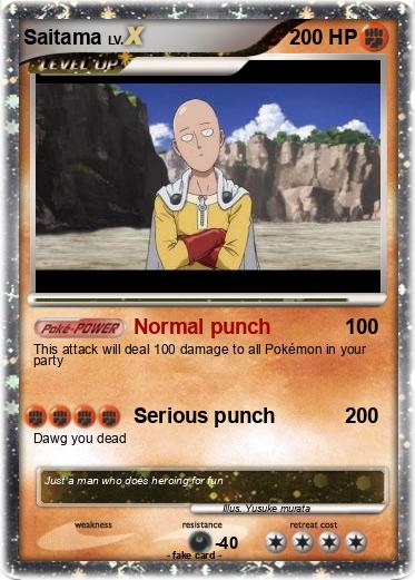 Pokémon Saitama 360 360 - Normal punch - My Pokemon Card