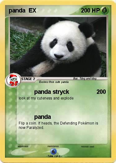 Pokémon panda EX 12 12 - panda stryck - My Pokemon Card