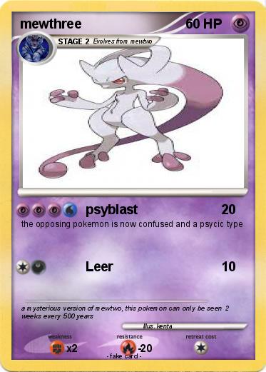 Pokémon mewthree 884 884 - psyblast - My Pokemon Card