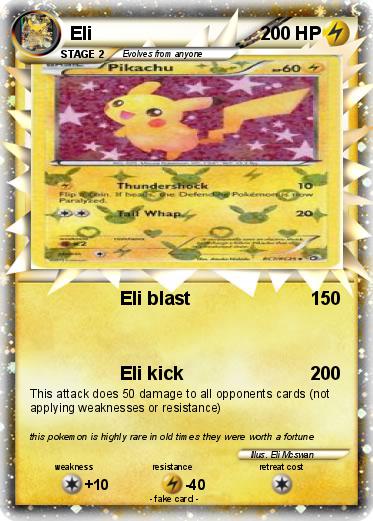 Pokémon Eli 345 345 - Eli blast - My Pokemon Card