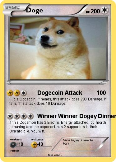 Pokémon Doge 3398 3398 - Dogecoin Attack - My Pokemon Card
