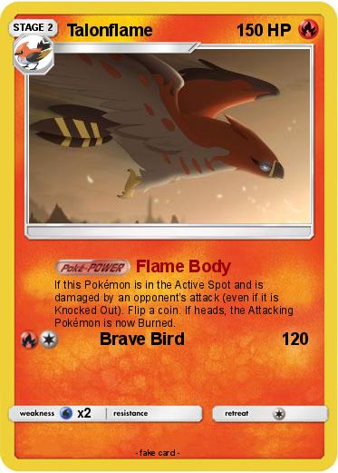 Pokémon Talonflame 189 189 - Flame Body - My Pokemon Card
