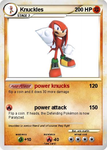 Pokémon Knuckles 523 523 - power knucks - My Pokemon Card
