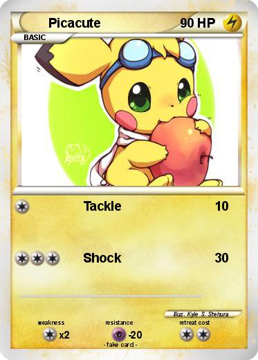 Pokémon Picacute 1 1 - Tackle - My Pokemon Card