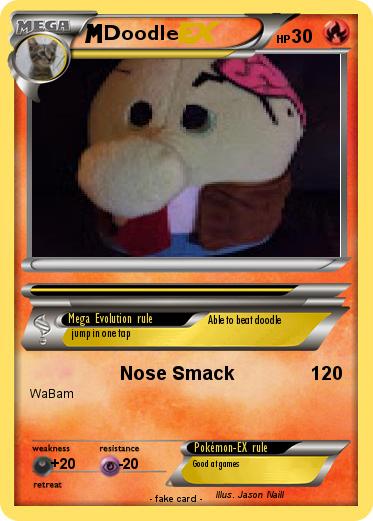Pokémon Doodle 146 146 - Nose Smack - My Pokemon Card