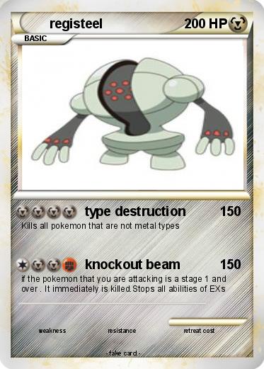 Pokémon registeel 322 322 - type destruction - My Pokemon Card