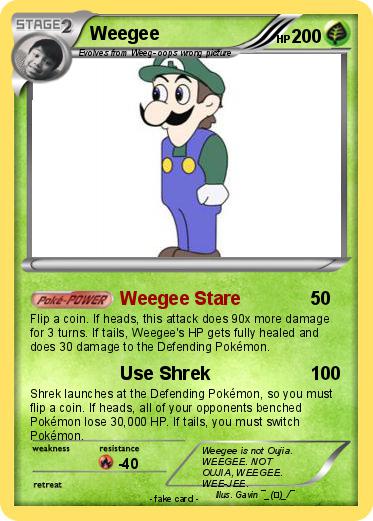 Pokémon Weegee 1308 1308 - Weegee Stare - My Pokemon Card