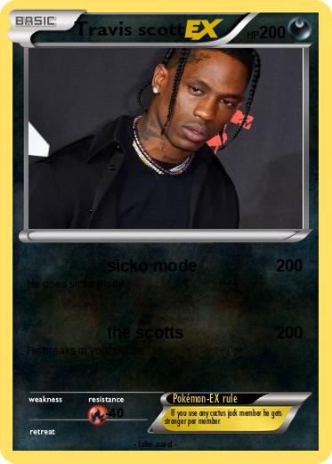 Pokémon Travis scott 79 79 - sicko mode - My Pokemon Card