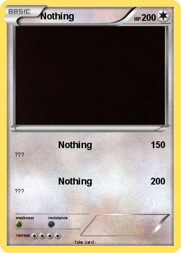 Pokémon Nothing 639 639 - Nothing - My Pokemon Card