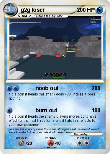 Pokémon g2g loser - noob out - My Pokemon Card