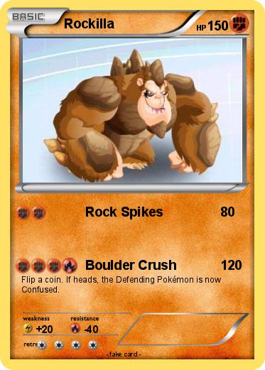 Pokémon Rockilla - Rock Spikes - My Pokemon Card