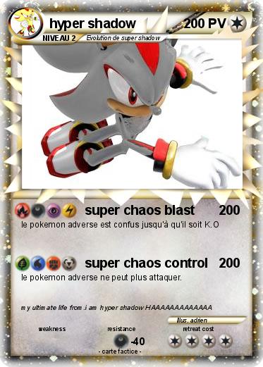 Pokémon hyper shadow 90 90 - super chaos blast - Ma carte Pokémon