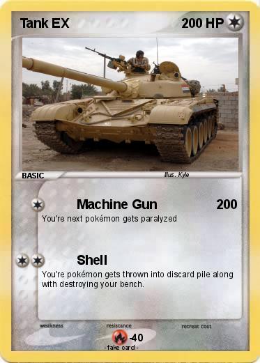 Pokémon Tank EX 1 1 - Machine Gun - My Pokemon Card