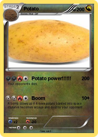 Pokémon Potato 618 618 - Potato power!!!!!! - My Pokemon Card
