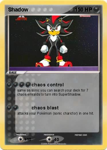 Pokémon Shadow 1028 1028 - chaos control - My Pokemon Card