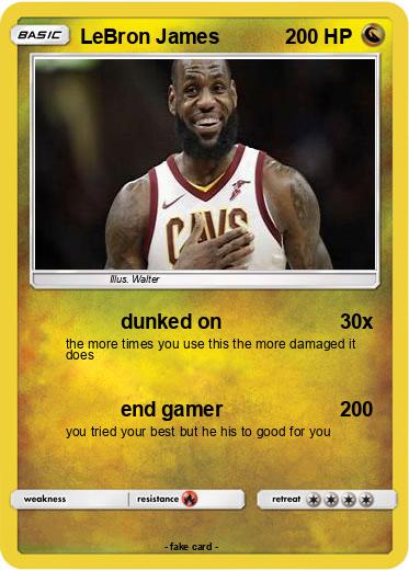 Pokémon LeBron James 756 756 - dunked on - My Pokemon Card