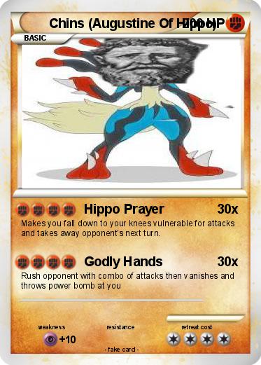Pokémon Chins Augustine Of Hippo - Hippo Prayer - My Pokemon Card
