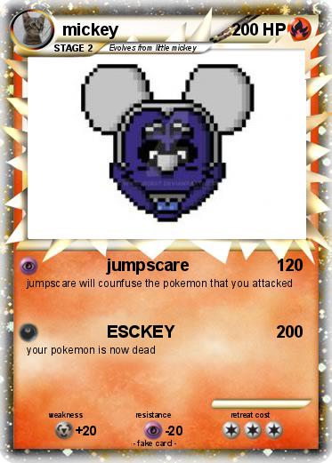 Pokémon mickey 637 637 - jumpscare - My Pokemon Card