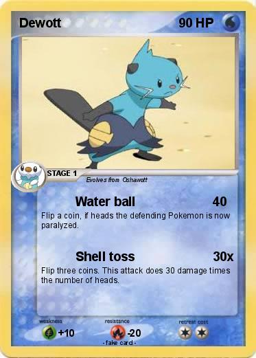 Pokémon Dewott 325 325 - Water ball - My Pokemon Card