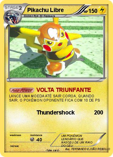 Pokémon Pikachu Libre 18 18 - VOLTA TRIUNFANTE - My Pokemon Card