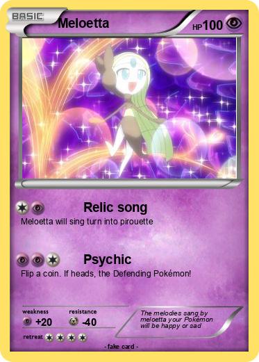 Pokémon Meloetta 901 901 - Relic song - My Pokemon Card