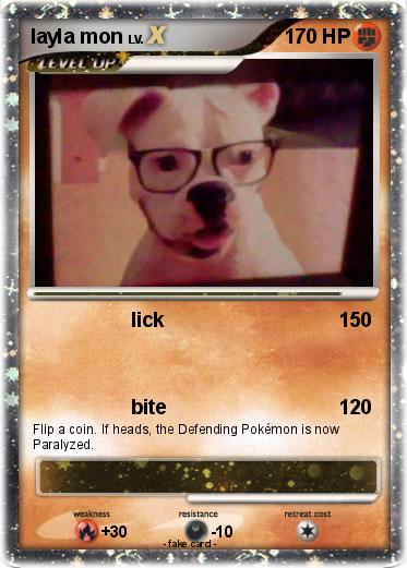 Pokémon layla mon - lick - My Pokemon Card