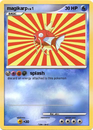 Pokémon magikarp 756 756 - splash - My Pokemon Card