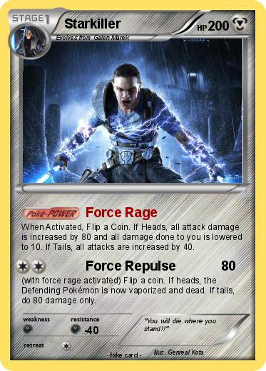 Pokémon Starkiller 181 181 - Force Rage - My Pokemon Card