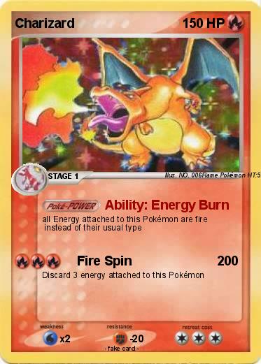 Pokémon Charizard 10451 10451 - Ability: Energy Burn - My Pokemon Card