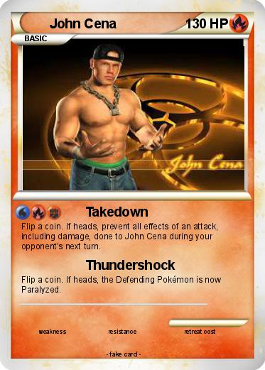 Pokémon John Cena 1808 1808 - Takedown - My Pokemon Card