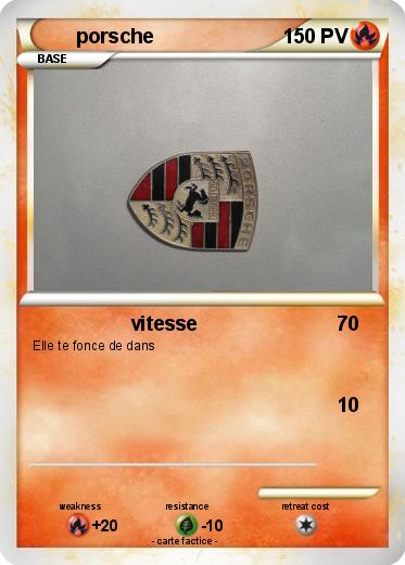 Pokémon porsche 85 85 - vitesse - Ma carte Pokémon