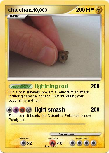 Pokémon cha cha 30 30 - lightning rod - My Pokemon Card