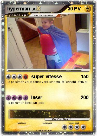 Pokémon hyperman 3 3 - super vitesse - Ma carte Pokémon